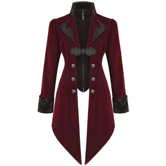 Dark Rock | Jackets & Coats | Womens Steampunk Swallow Tailcoat Gothic ...